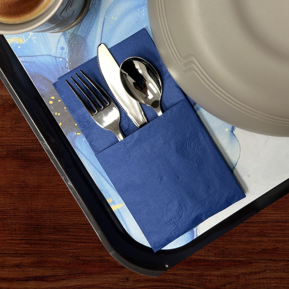 Blue Pocket Dinner Napkin - Case of 1000 – MedFare