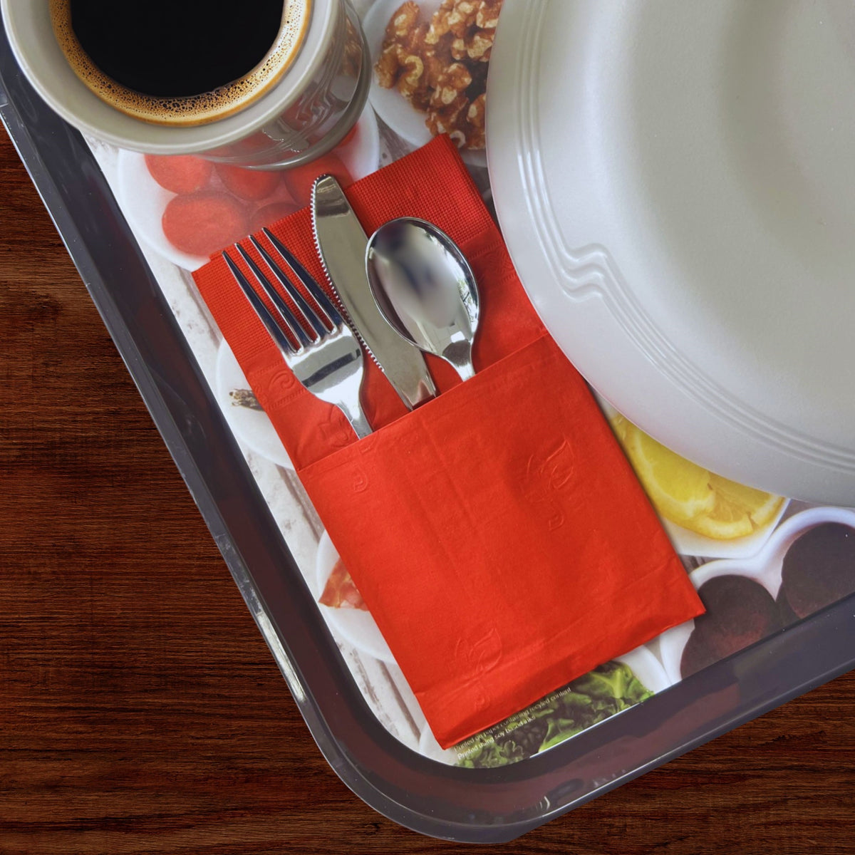Red Pocket Dinner Napkin - Case of 1000 – MedFare