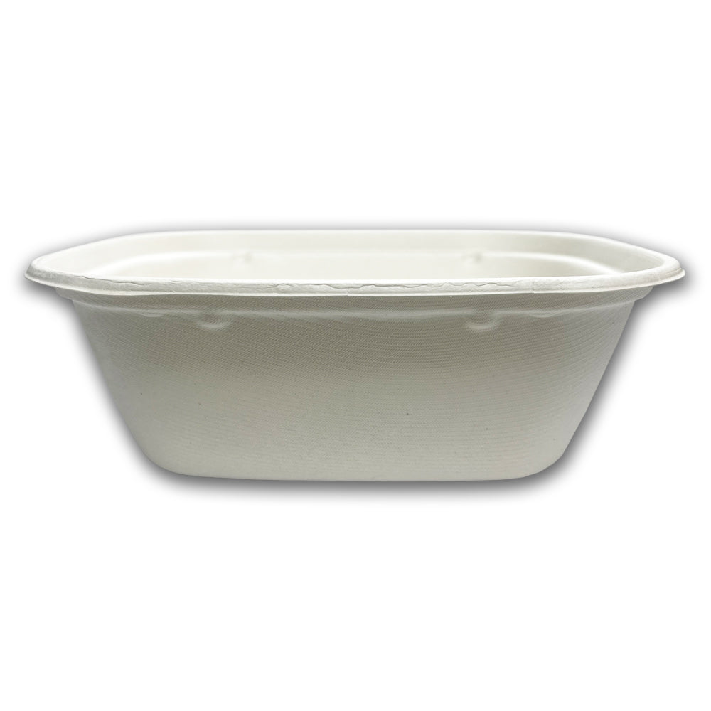 Biodegradable Bagasse Fiber Container 48 OZ - Case of 300 – MedFare
