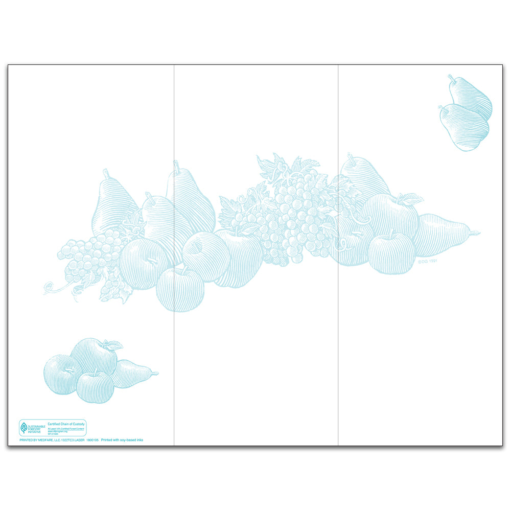 3-Up Laser Tray Cards (Fruit) - Case of 3000 – MedFare